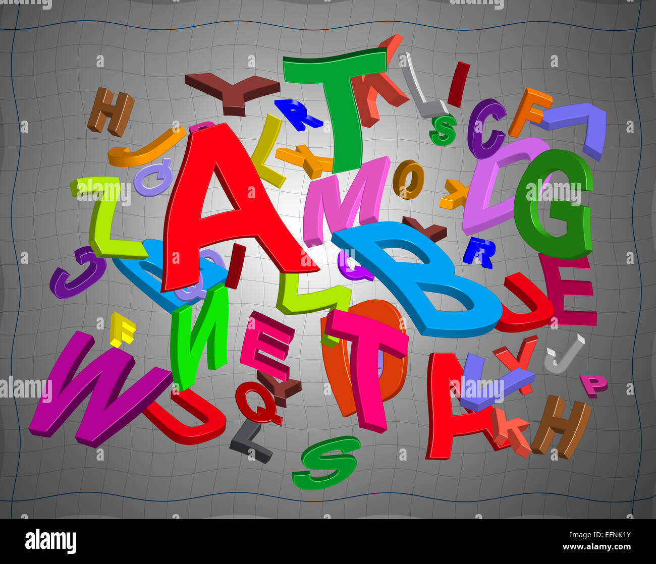 smooth font floating illustration school concept Stock Photo - Alamy