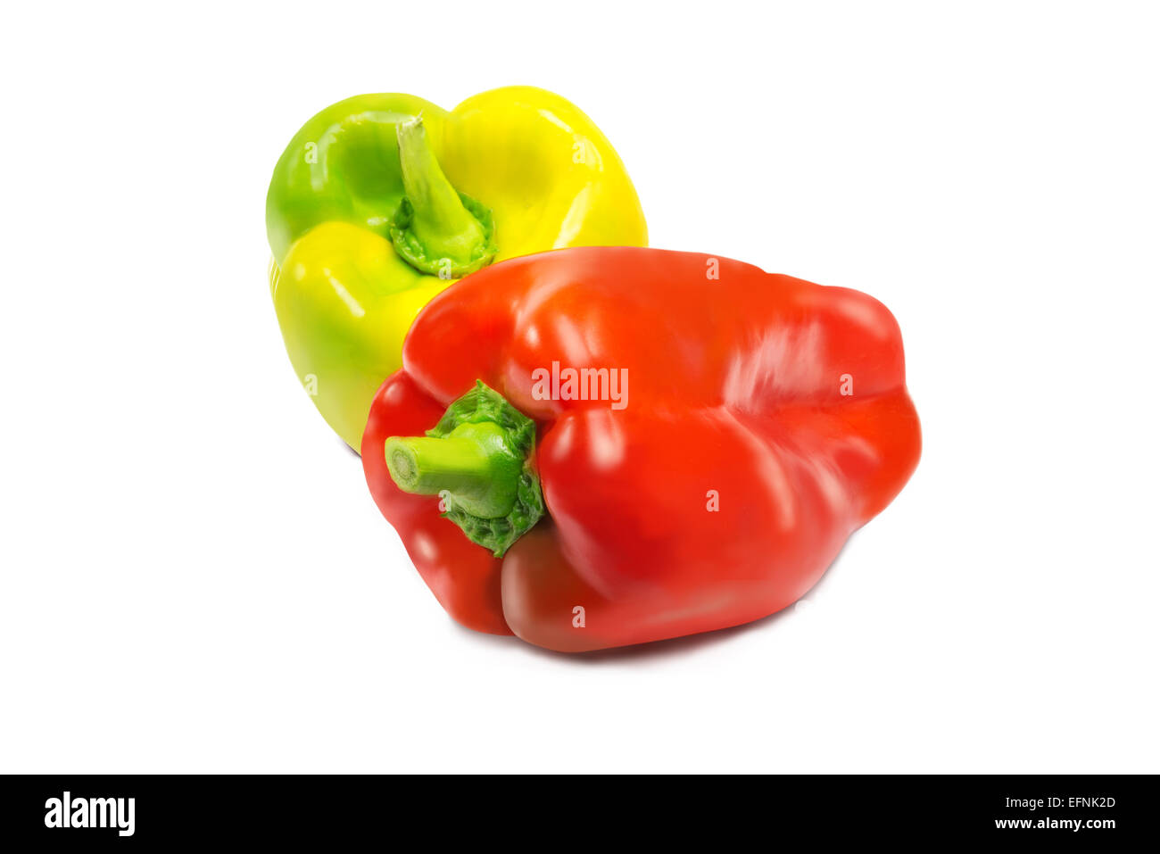 mix of fresh raw peppers on white background Stock Photo - Alamy