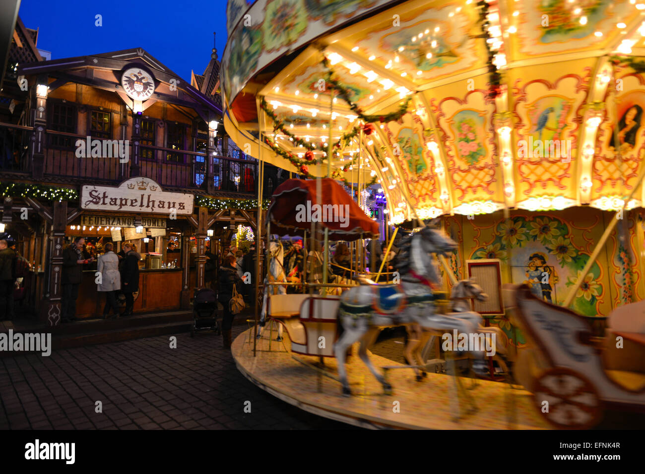 Christmas decoration in roundabout in hi-res stock photography and ...