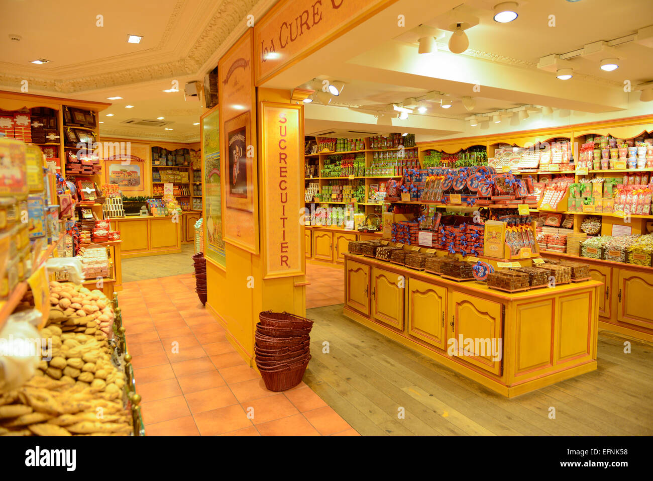 La Cure Gourmande Candy Shop in Brugge, Belgium Stock Photo - Alamy