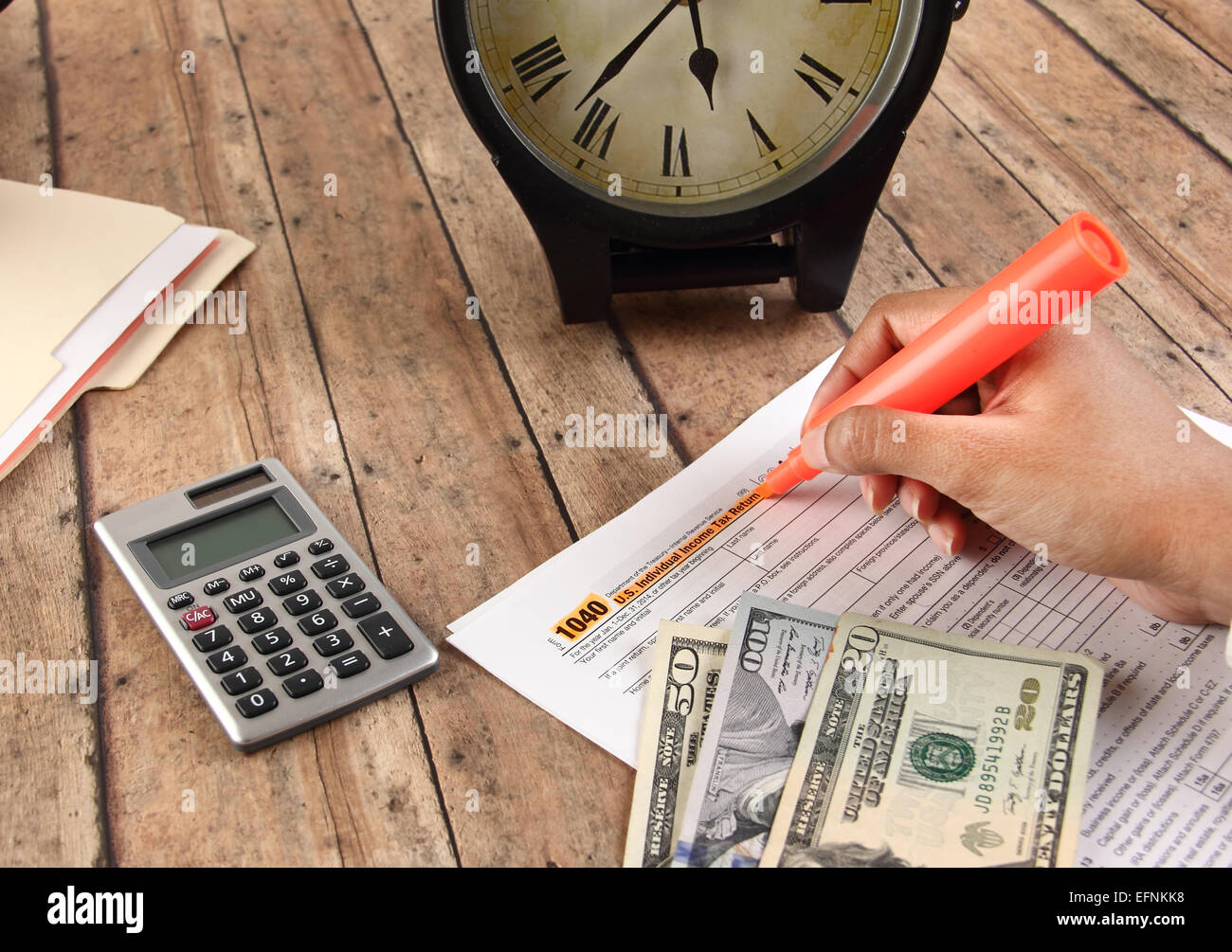 Tax returns person hi-res stock photography and images - Alamy