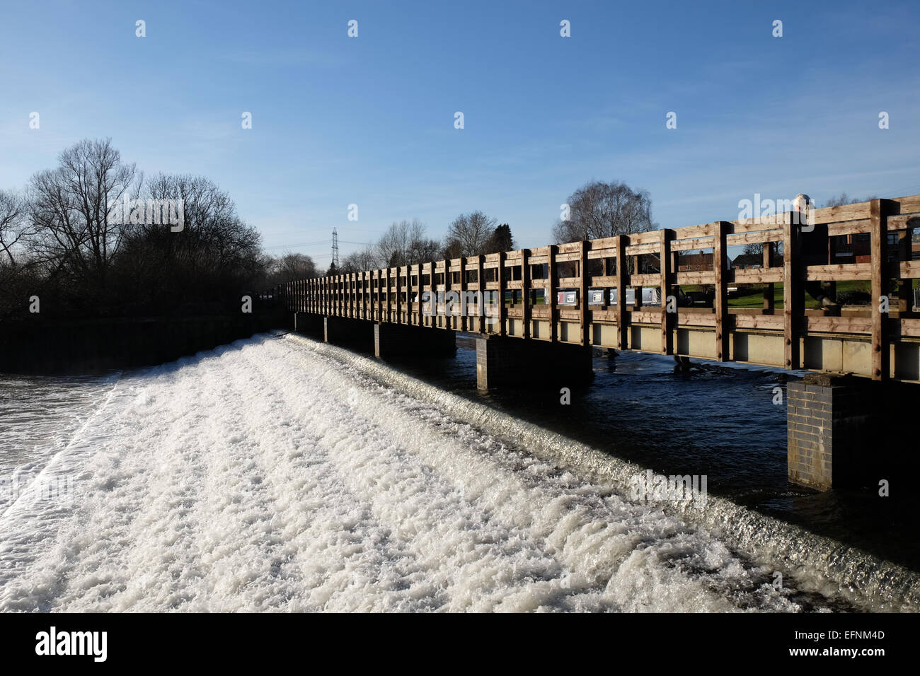 barrow weir on the river soar Stock Photo - Alamy