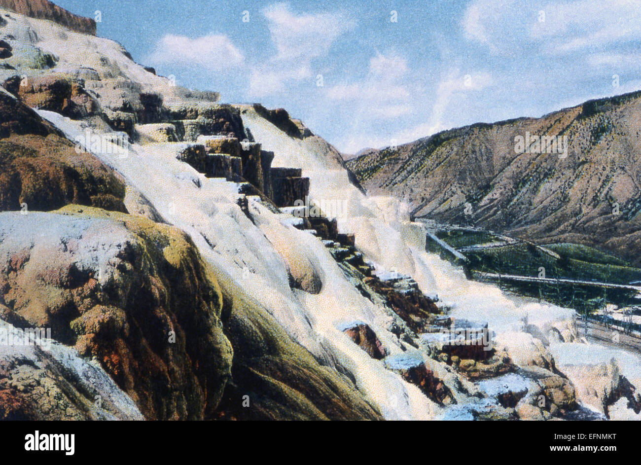 Jupiter terrace yellowstone national park hi-res stock photography and ...