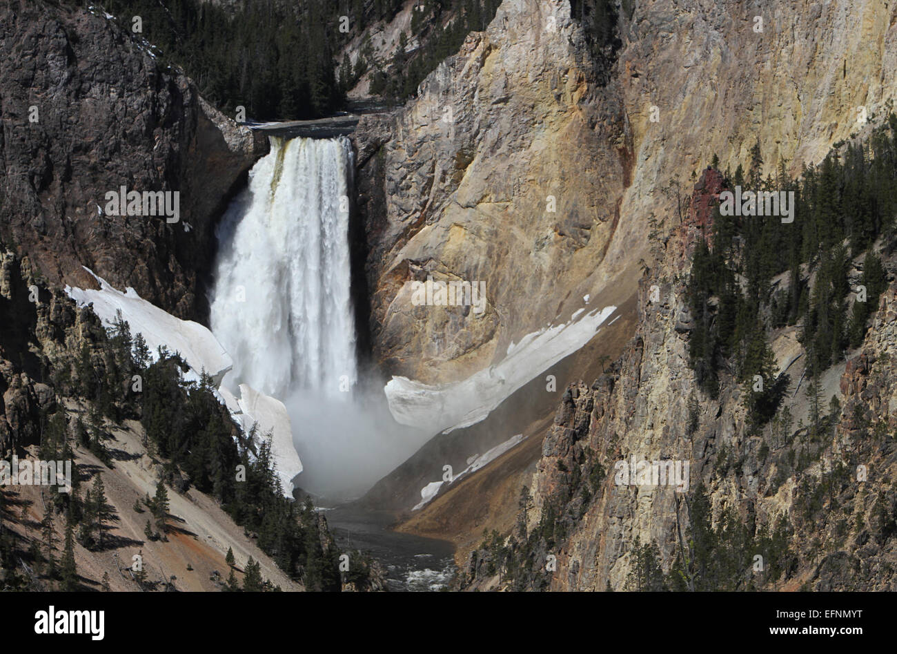 The Lower Falls of the Yellowstone River, captured by Jim Peaco in May ...
