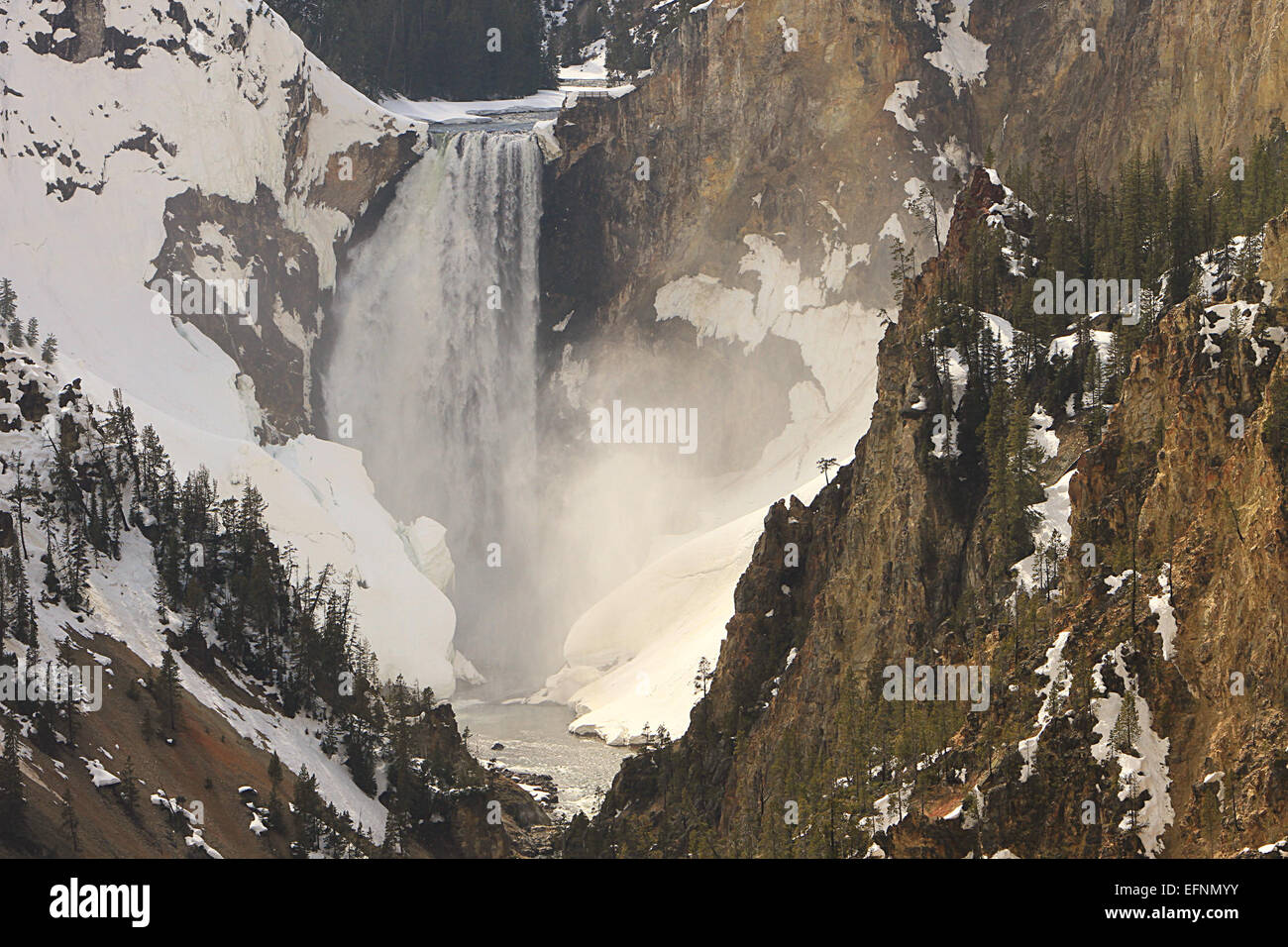 The Lower Falls of the Yellowstone River, photographed by Jim Peaco in ...