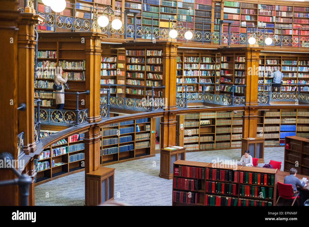 Library at the Liverpool central library Stock Photo - Alamy