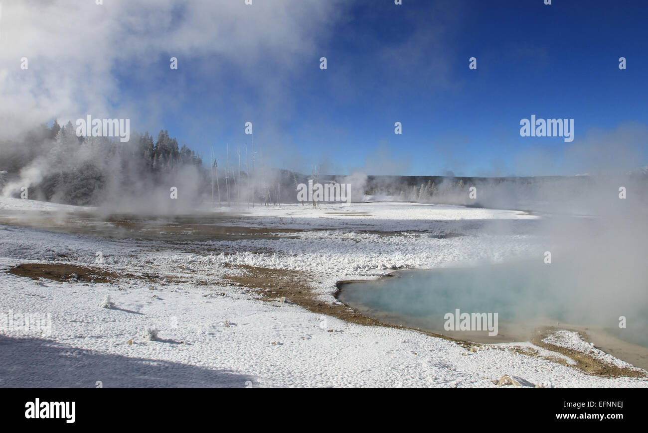 Norris Geyser Basin Located In Yellowstone National Park Is One Of The Parks Most Active