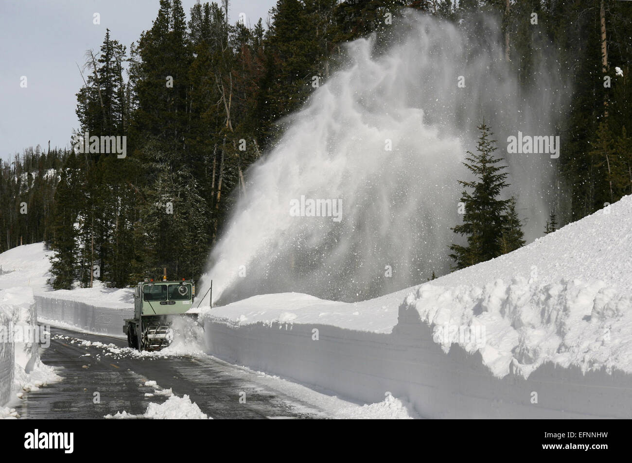 Photographed by Jim Peaco, this image shows the process of plowing ...