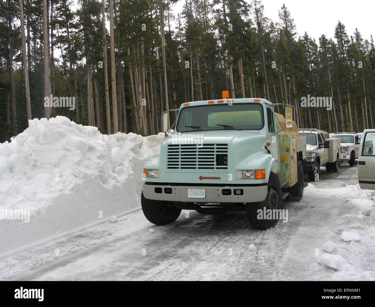 This image shows the process of spring plowing at Craig Pass, taken by ...