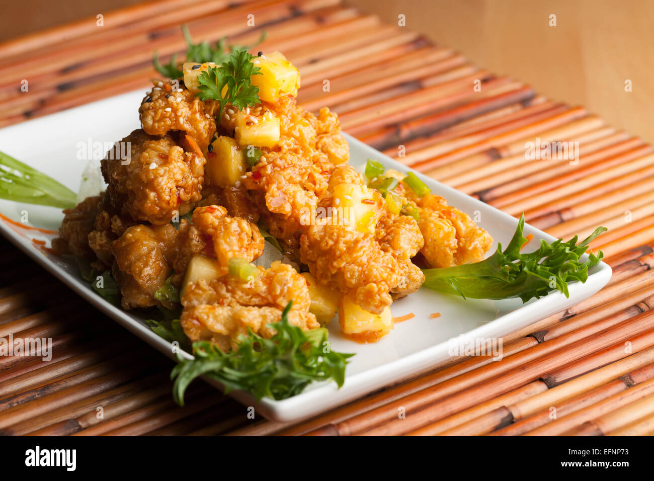 Thai Fried Calamari Stock Photo - Alamy