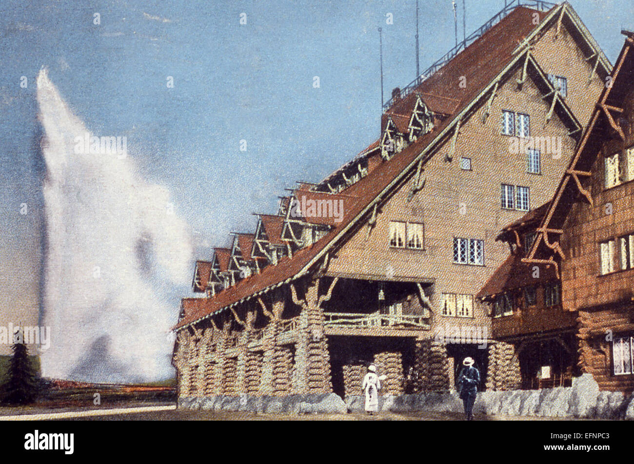 Taken in 1923 by Frank J. Haynes, this photograph features the front ...