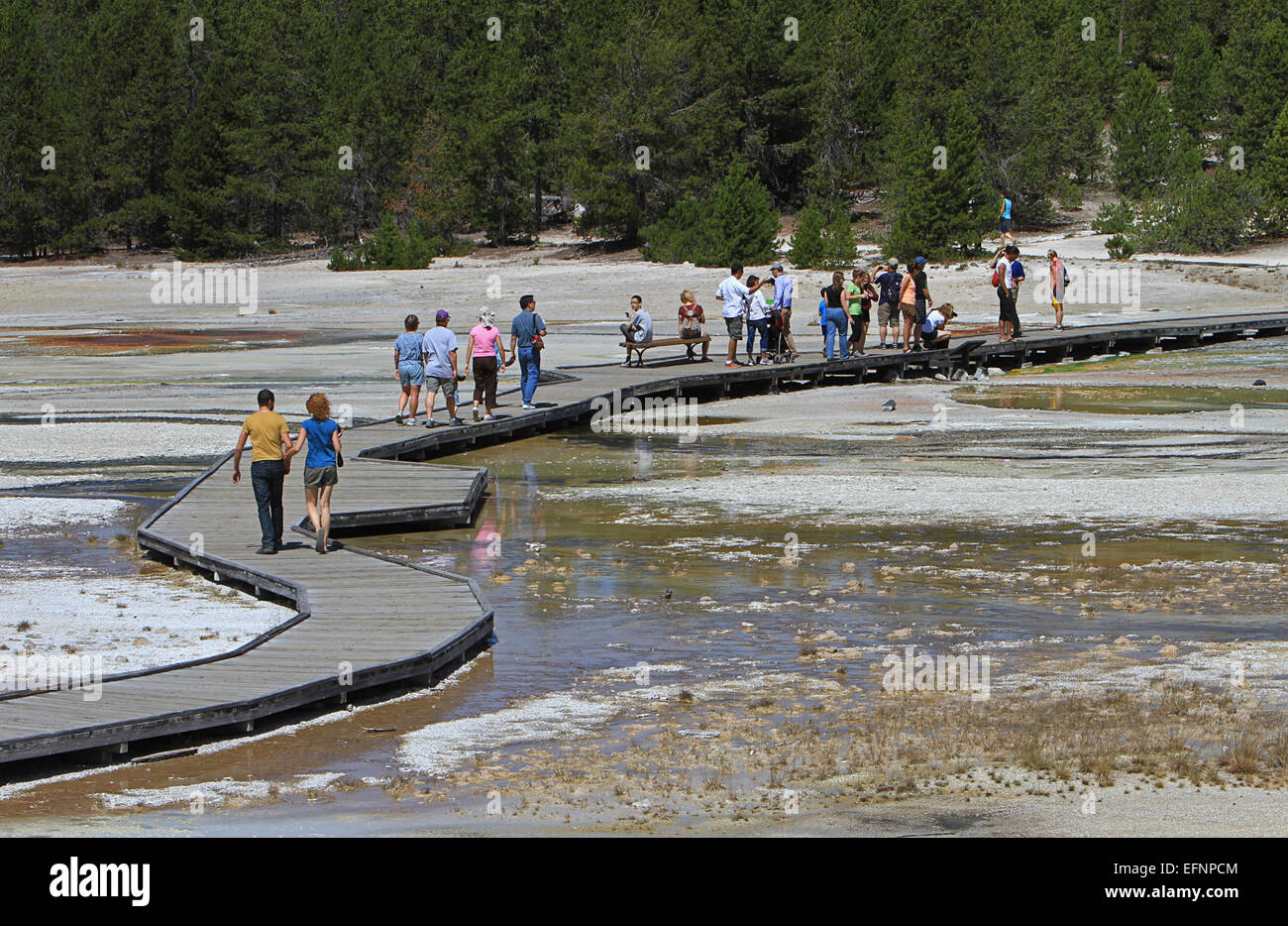 Captured by Jim Peaco in August 2013, this image shows visitors ...