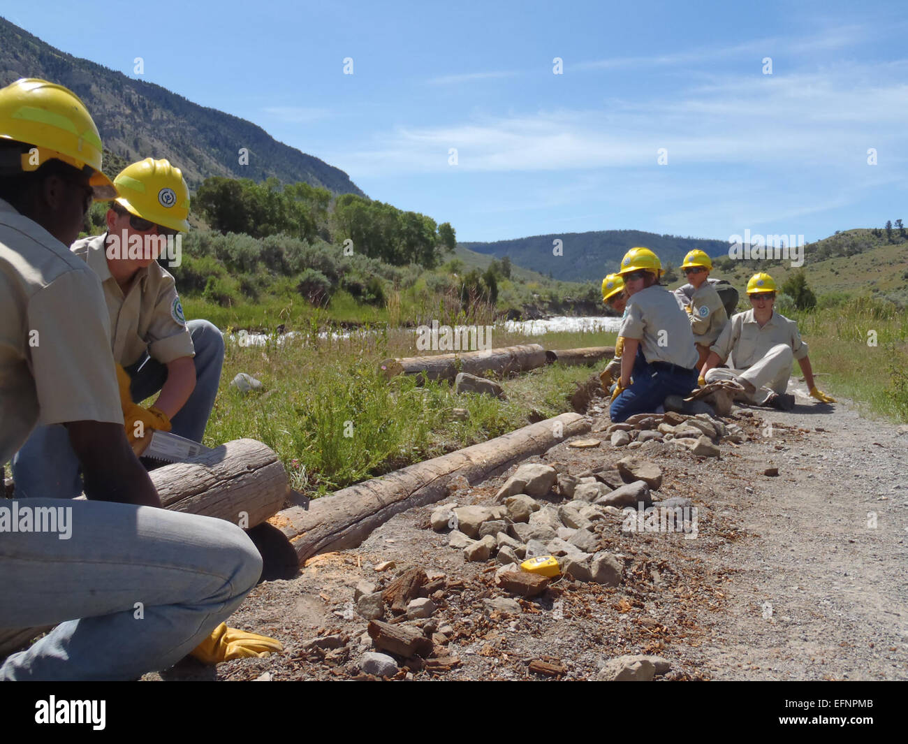 A group of Youth Conservation Corps (YCC) members from the 2012 program, captured during their ...