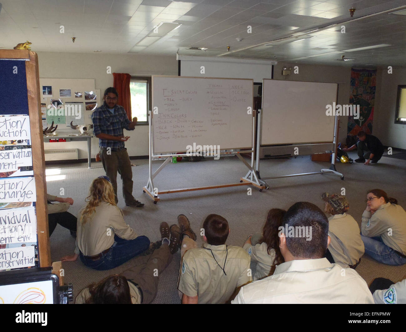 Members of the Youth Conservation Corps (YCC) participate in ...