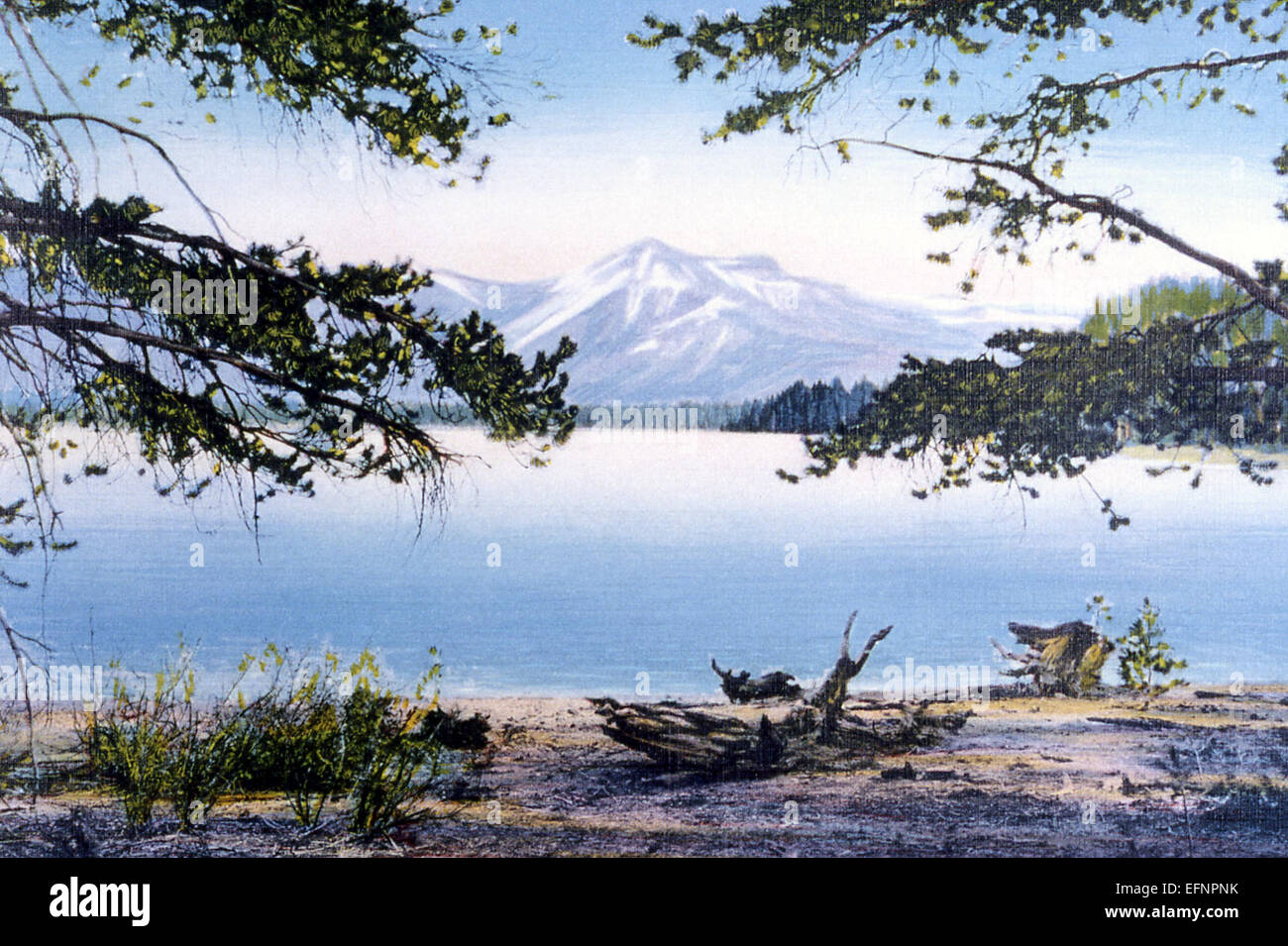 Yellowstone Lake, located in Yellowstone National Park, is the largest ...