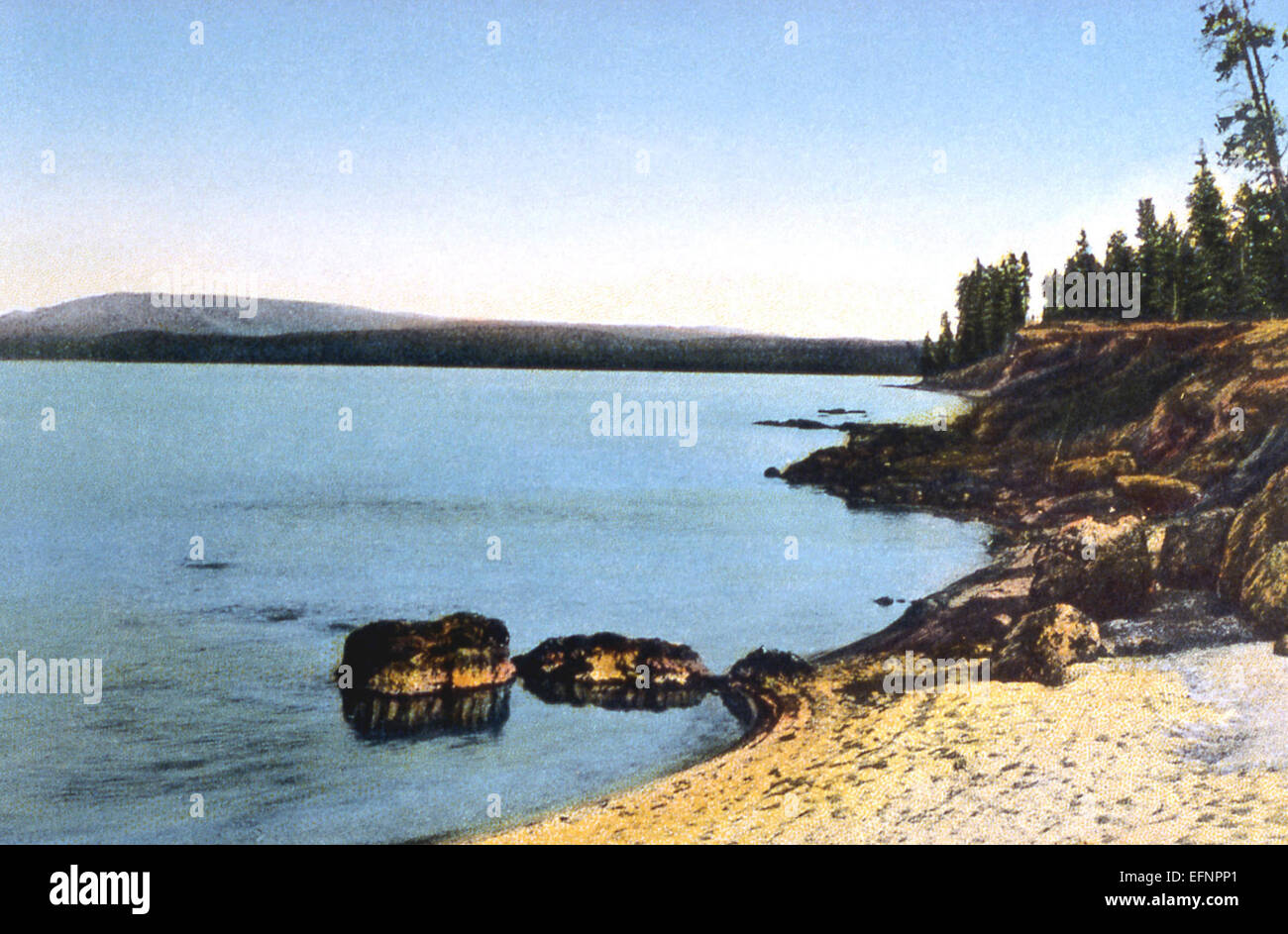 Yellowstone Lake, located in Yellowstone National Park, is the largest ...