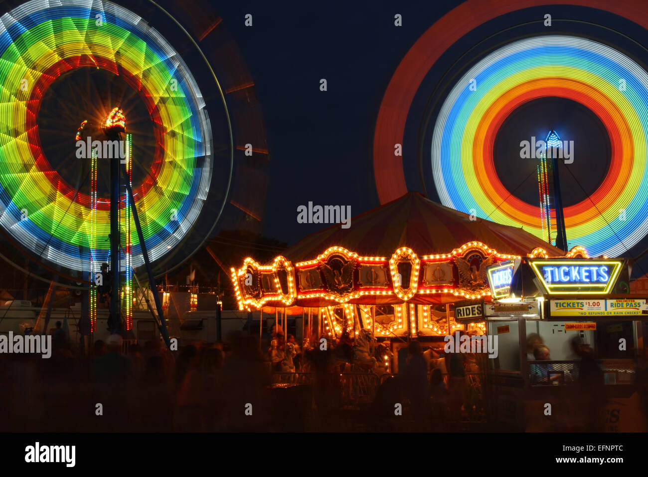 County fair carousel hi-res stock photography and images - Alamy