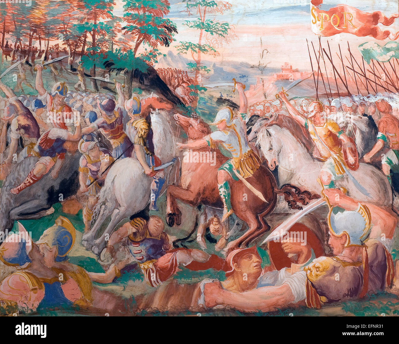 Medieval Battle Painting