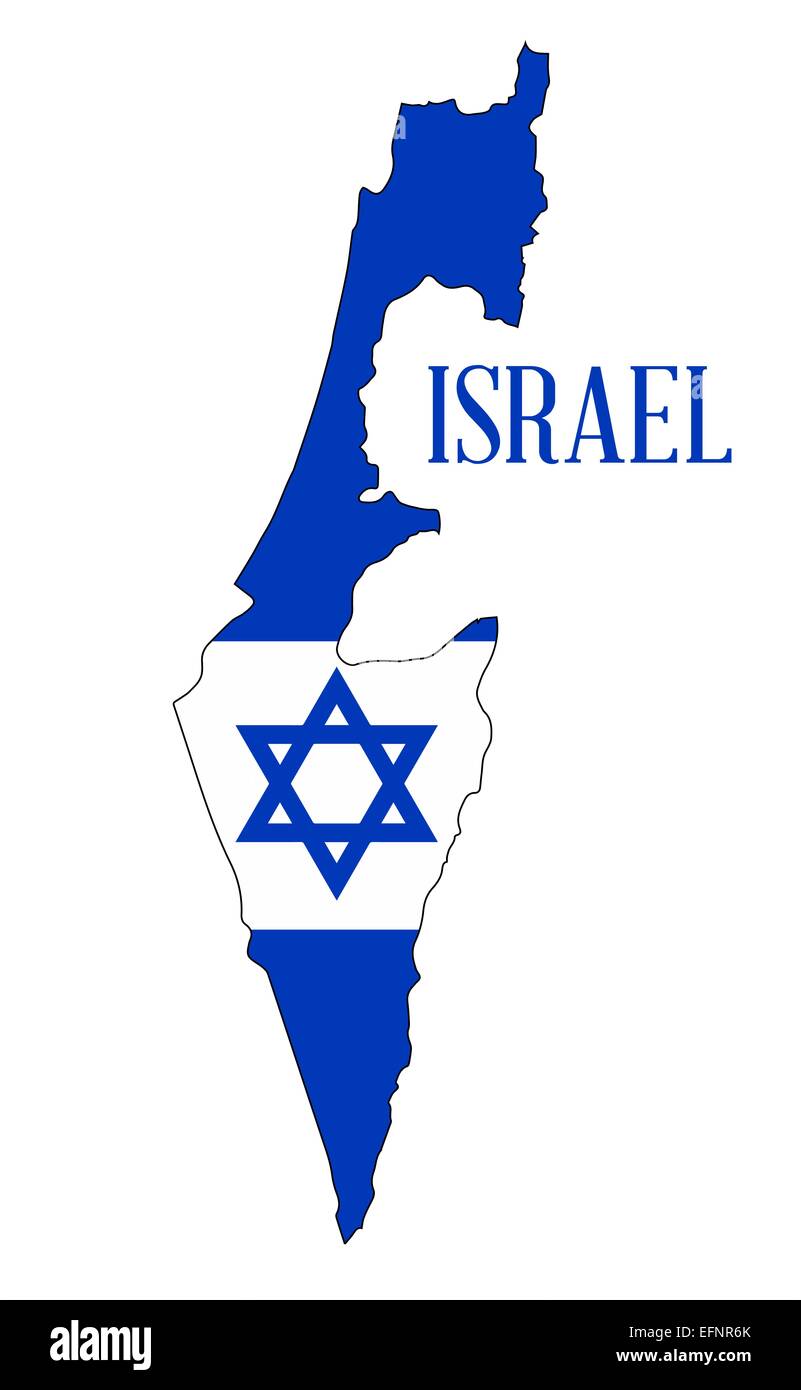The flag of Israel in blue and white with the star of David Stock Photo ...