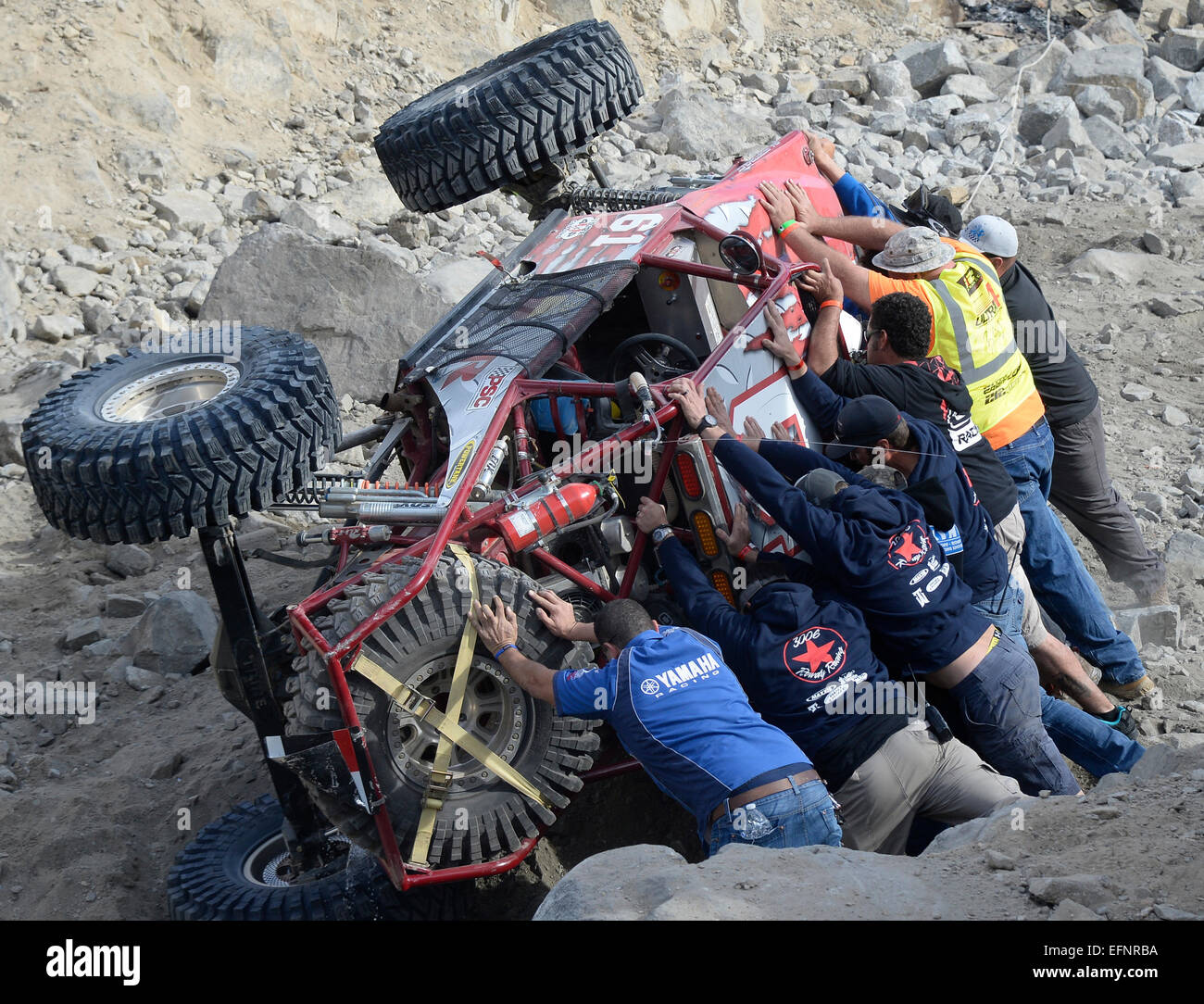 One of many off road racers make their way up Backdoor trail during the ...