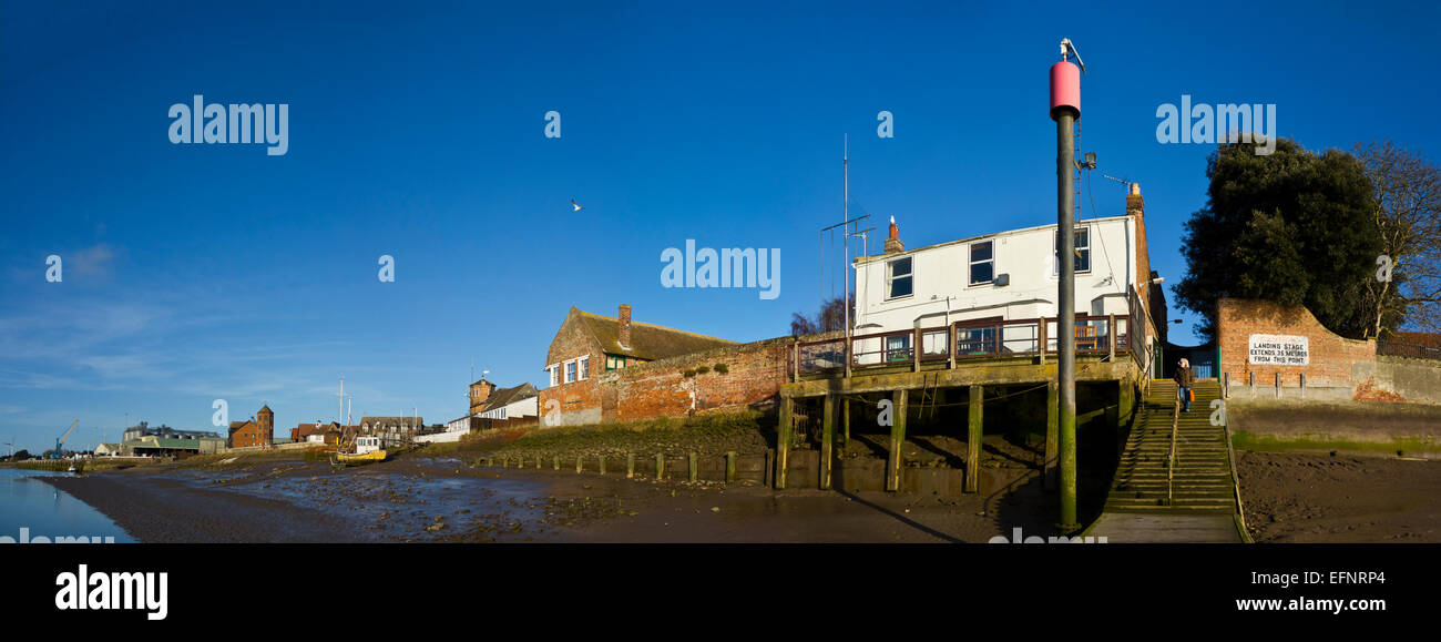Old Kings Lynn waterfront river ferry steps Stock Photo - Alamy