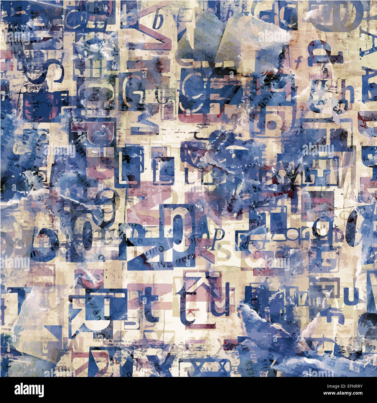 newspaper, magazine grunge letters background Stock Photo - Alamy