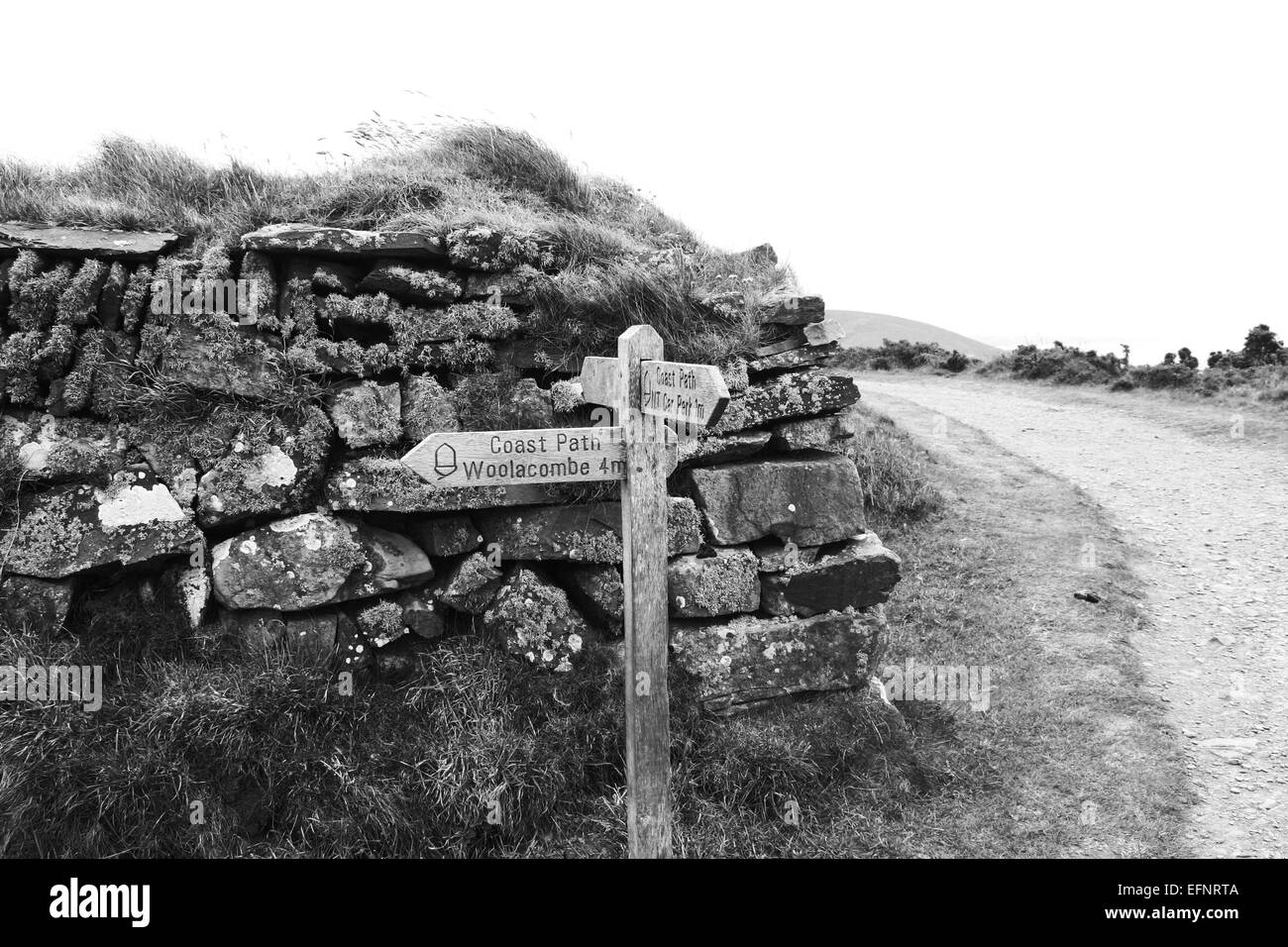 Woolacombe map hi-res stock photography and images - Alamy
