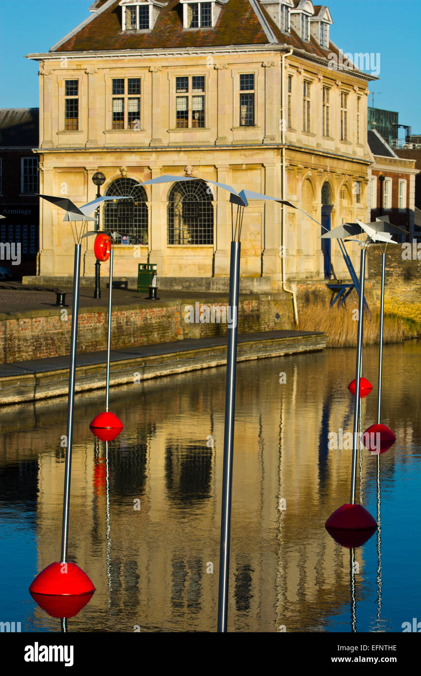 Rock Around the Fleet art instillation Outer Purfleet dock quay Old ...