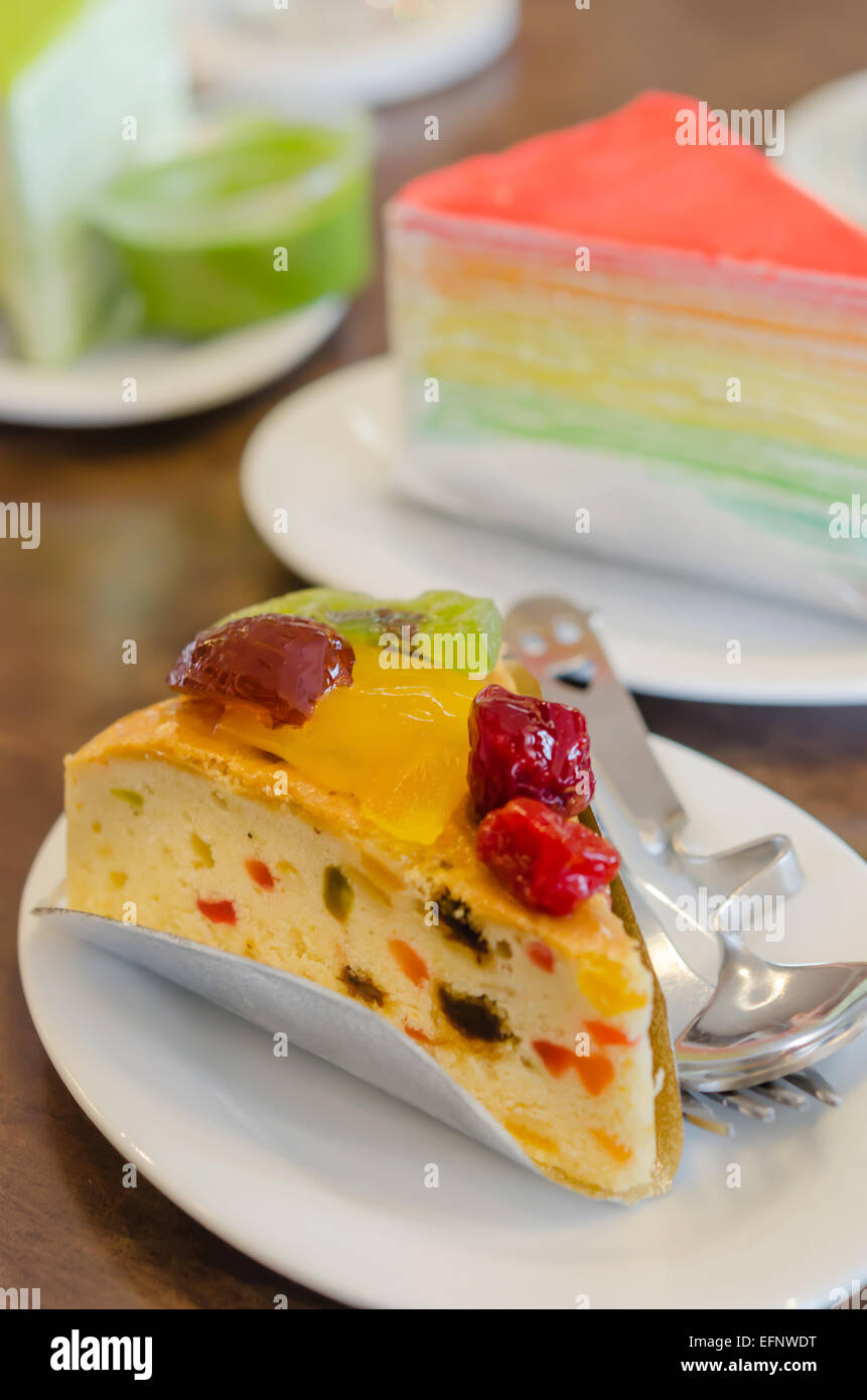 Piece sweet baked cake hi-res stock photography and images - Alamy
