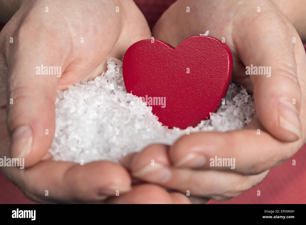 Heart in hand Stock Photo - Alamy