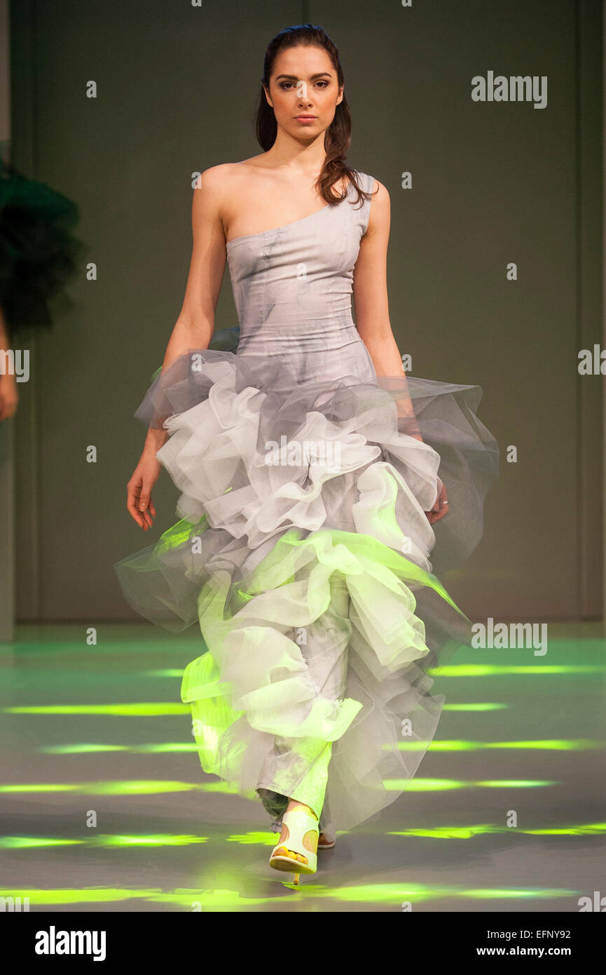 Fashion model wearing a design from a Heart of Worcestershire College ...