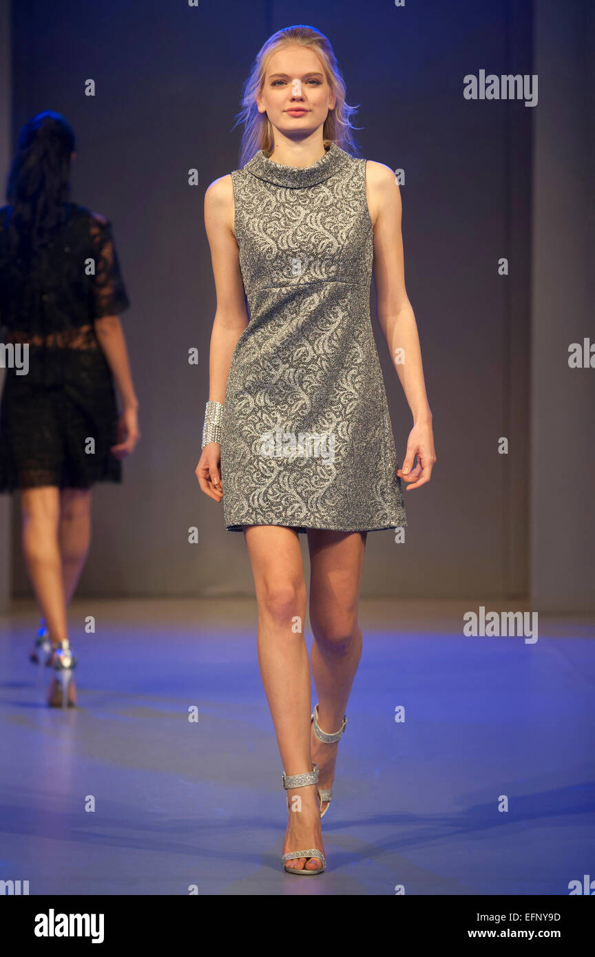 Model wearing high street designs during the Shopstyle fashion show at ...