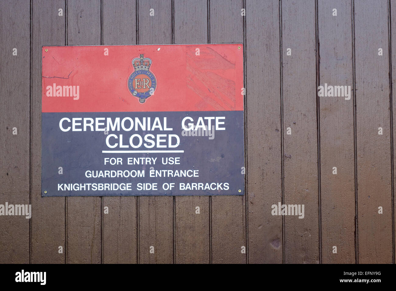 Ceremonial Gate closed sign Stock Photo - Alamy
