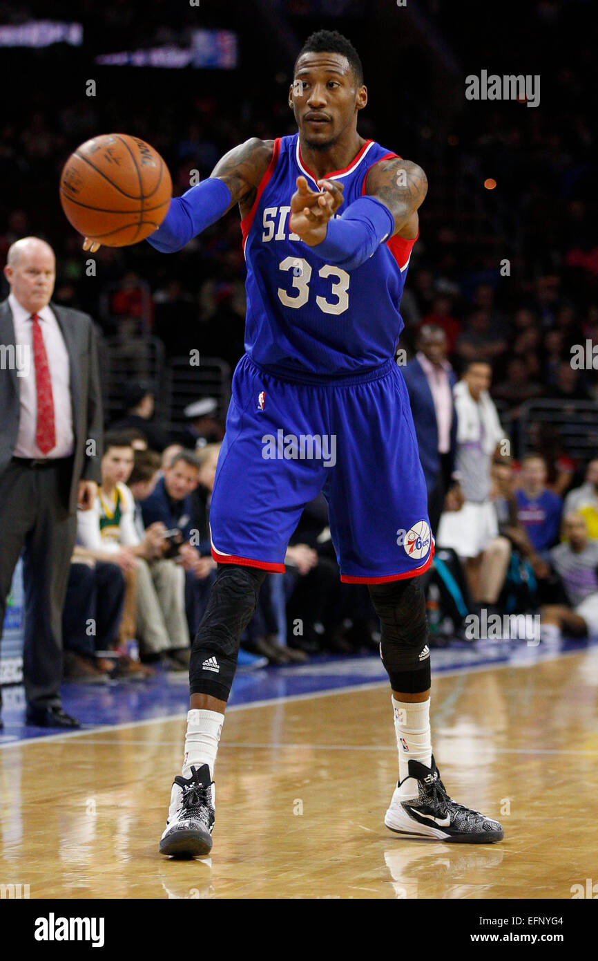February 7, 2015: Philadelphia 76ers forward Robert Covington (33 ...