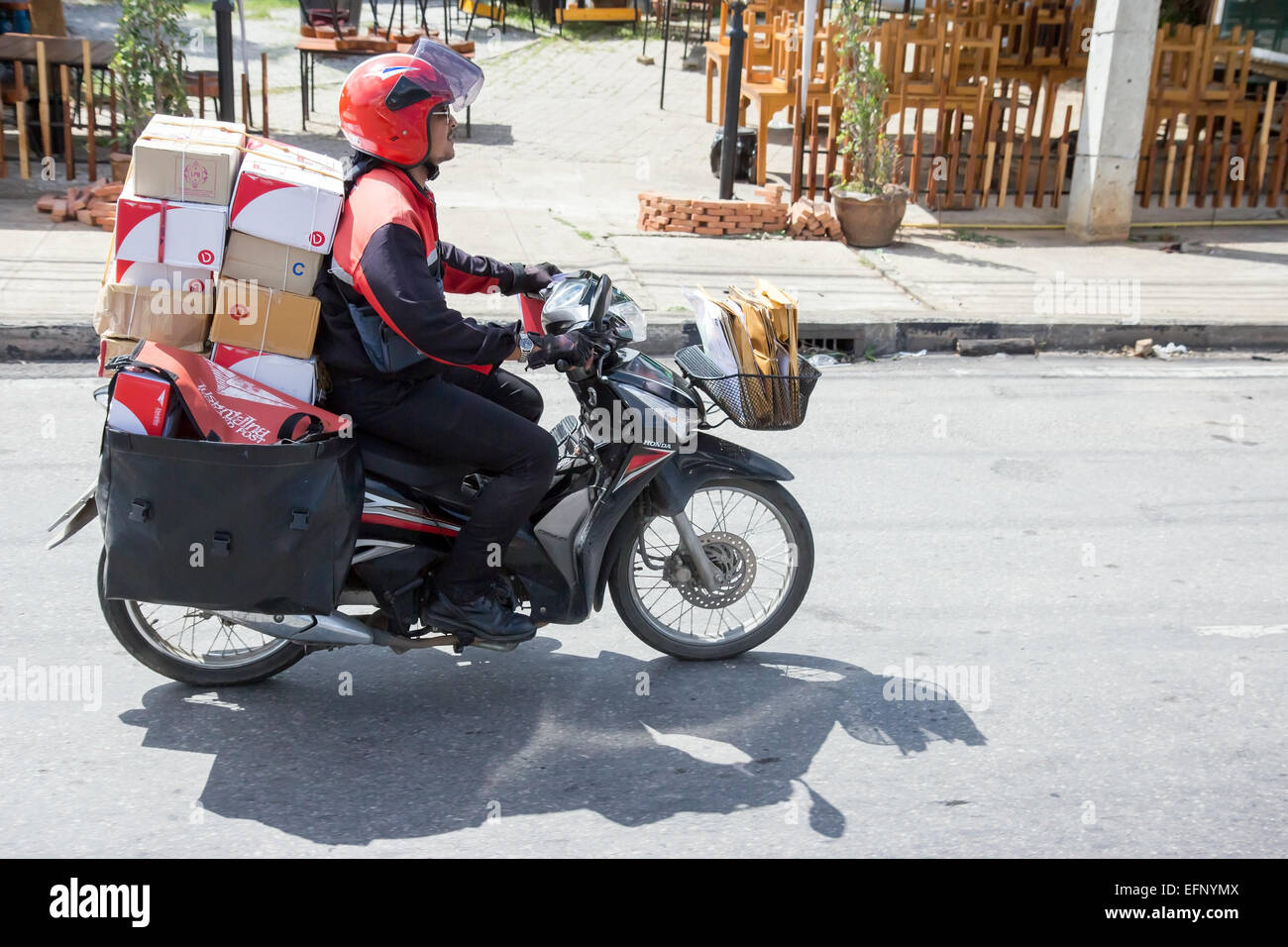 Asian postman hi-res stock photography and images - Alamy
