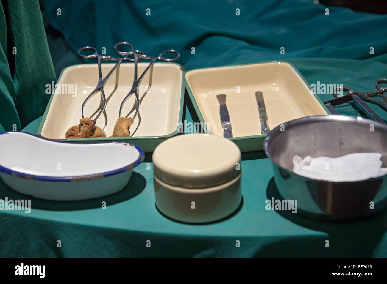 Surgical medical instruments on table hi-res stock photography and ...