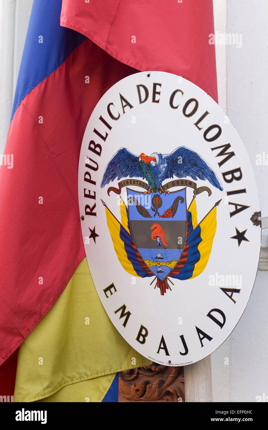 Republic de Colombia Embassy in London Stock Photo - Alamy