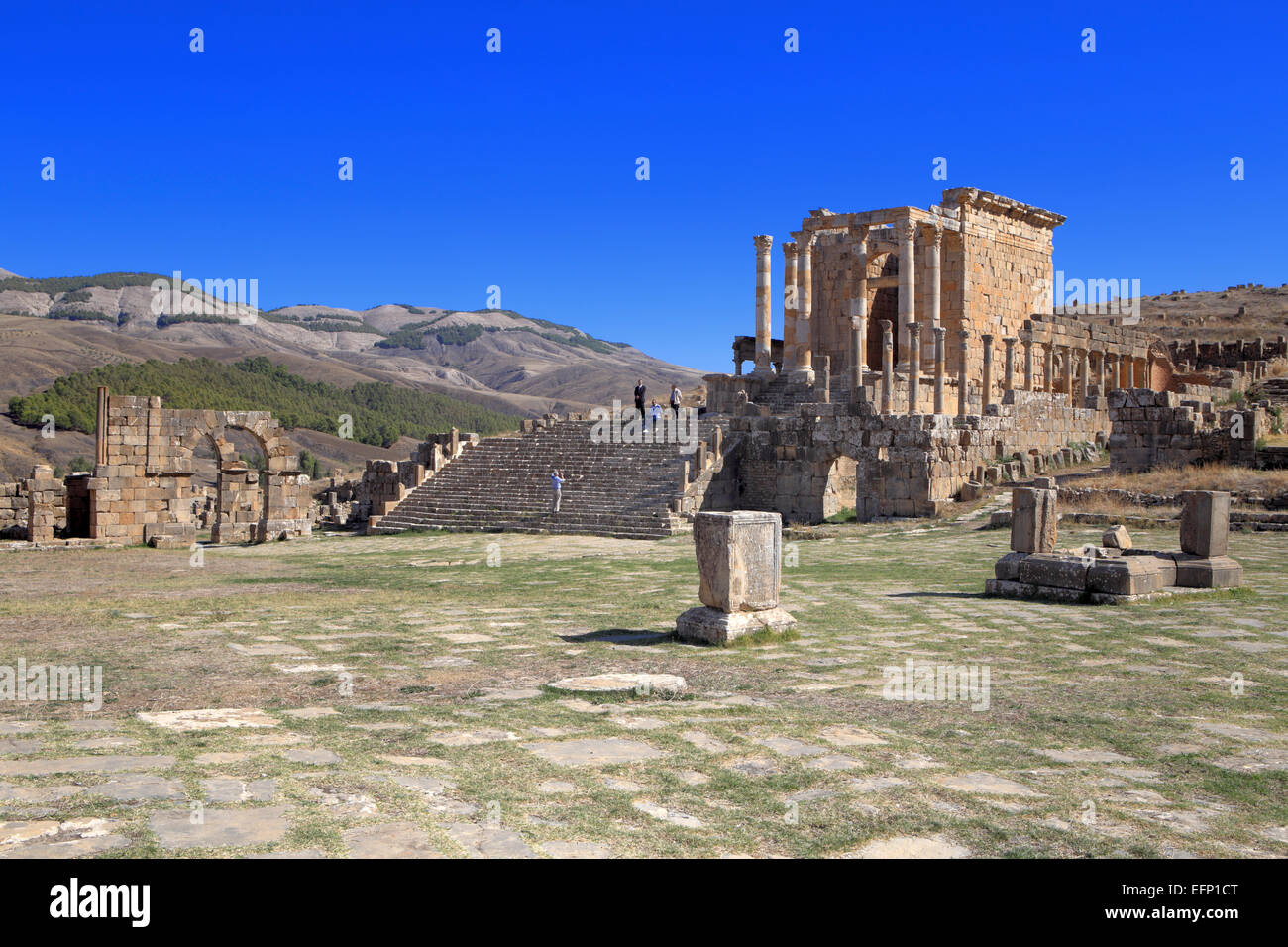 Ruins of ancient city Cuicul, Djemila, Setif Province, Algeria Stock ...