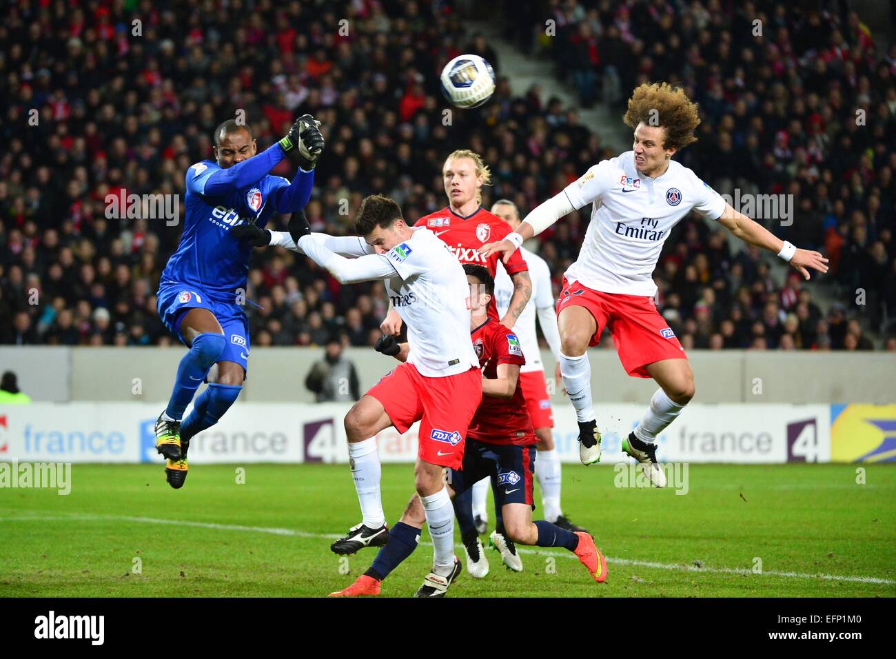 Vincent ENYEAMA/Thiago MOTTA/David LUIZ - 03.02.2015 - Lille/Paris ...