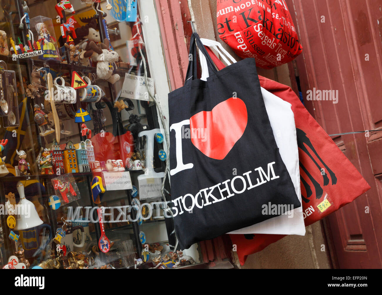 Stockholm, Sweden. Souvenir shop Stock Photo - Alamy