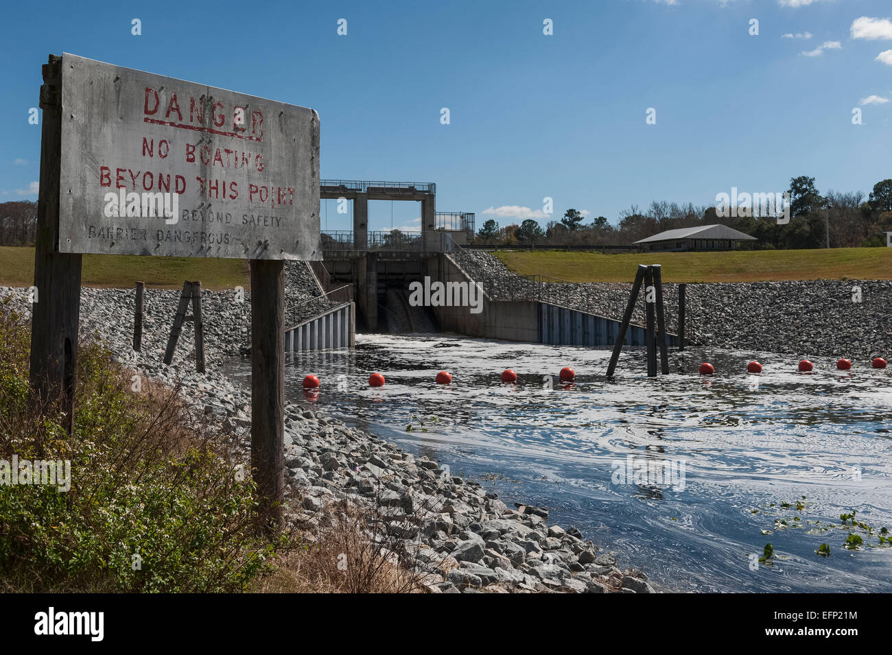 Moss Bluff Spillway Dam located in Marion County Florida and operated ...