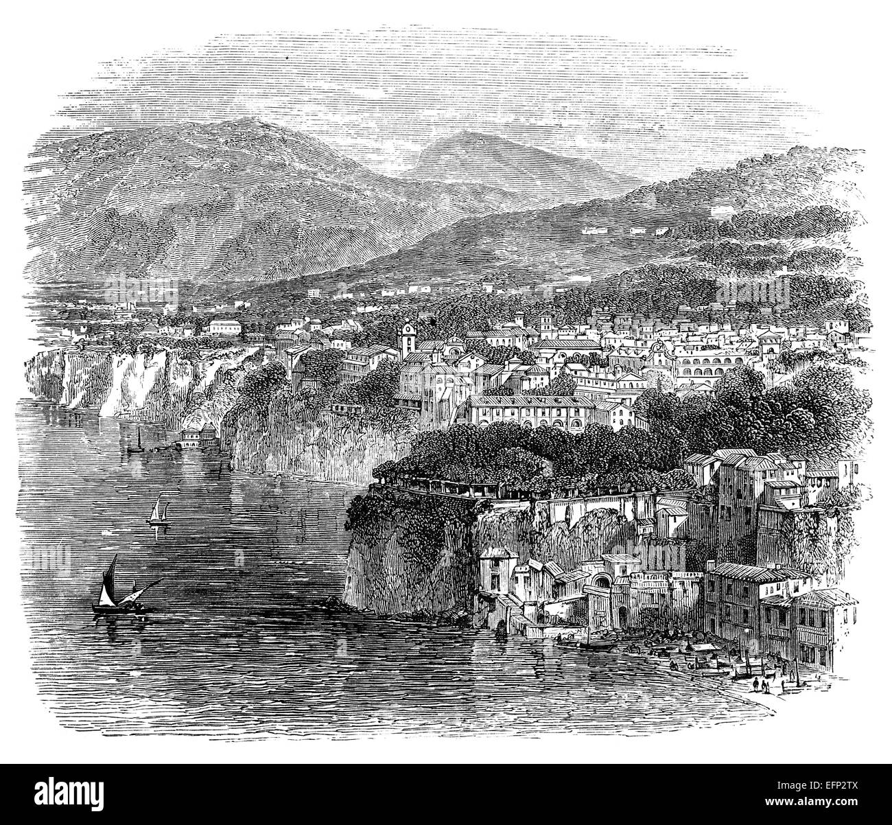 Italy city medieval engraving hi-res stock photography and images - Alamy