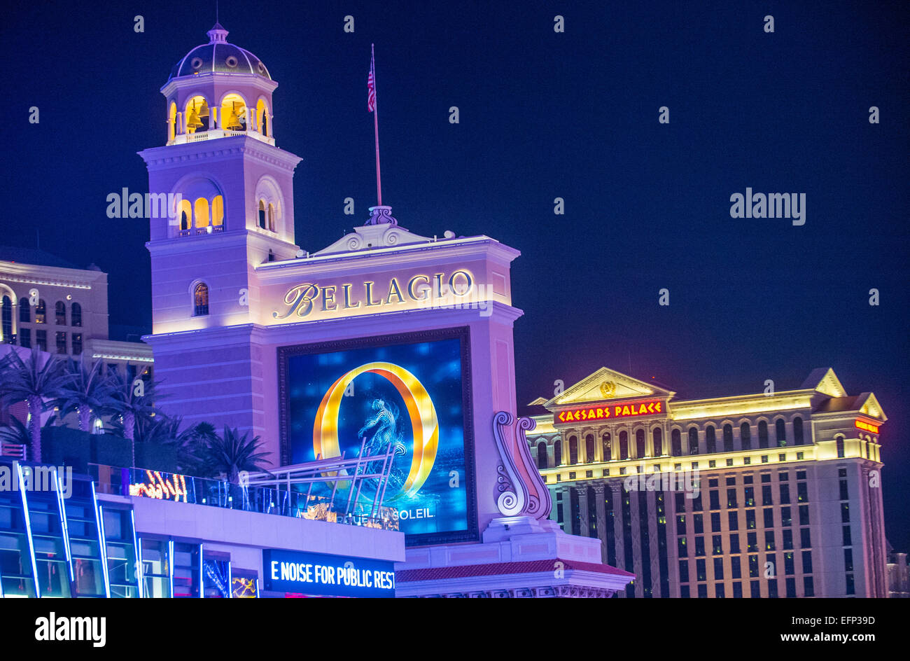 Bellagio hotel sign hi-res stock photography and images - Alamy