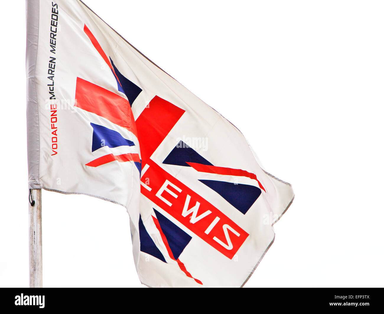British flag, McLaren Mercedes, Lewis Stock Photo - Alamy