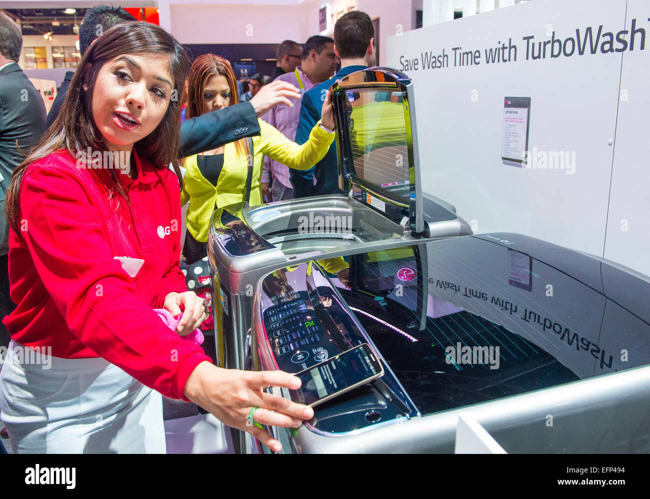 The LG booth at the CES show held in Las Vegas Stock Photo - Alamy