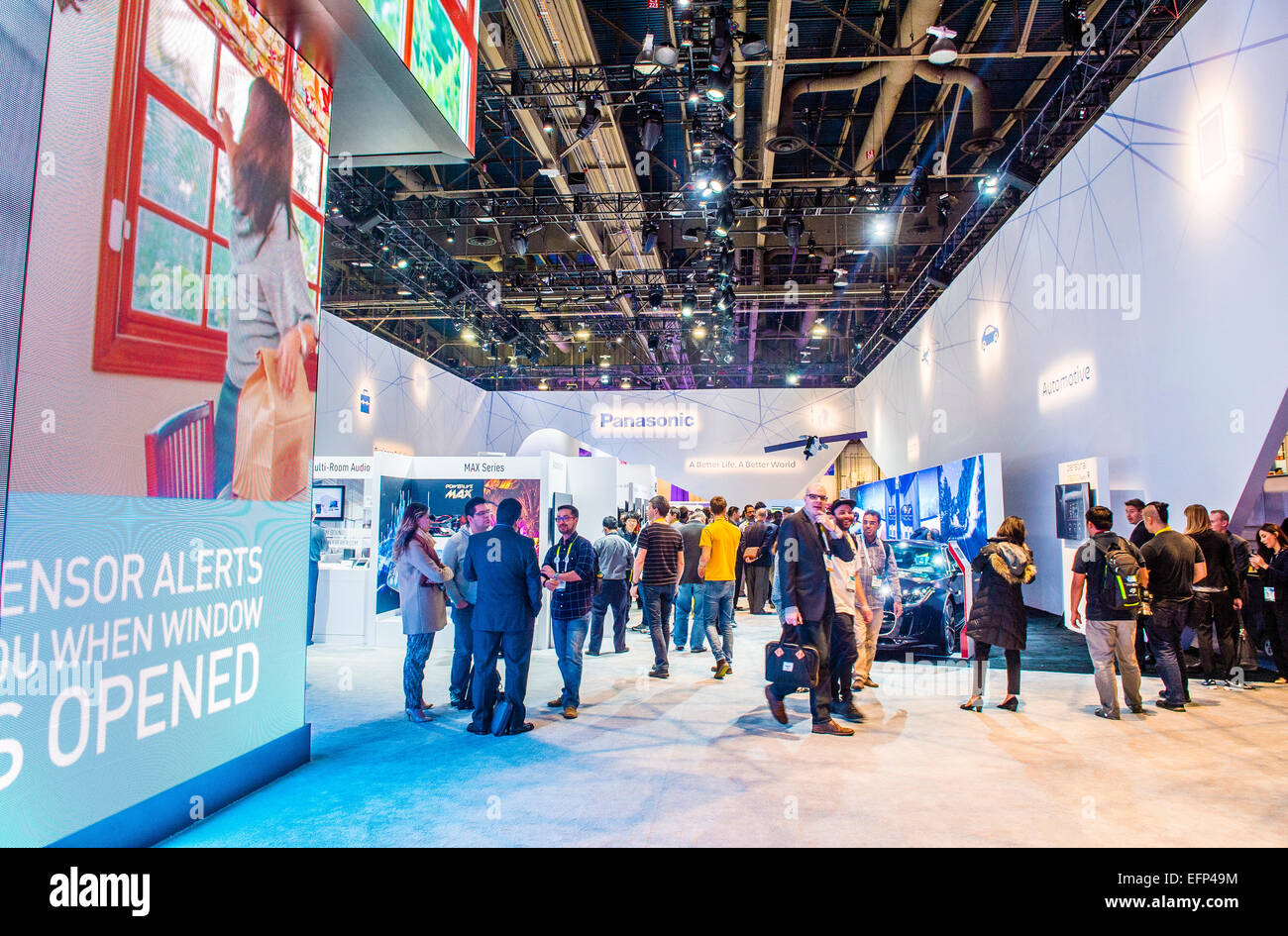 The Panasonic booth at the CES show in Las Vegas Stock Photo - Alamy