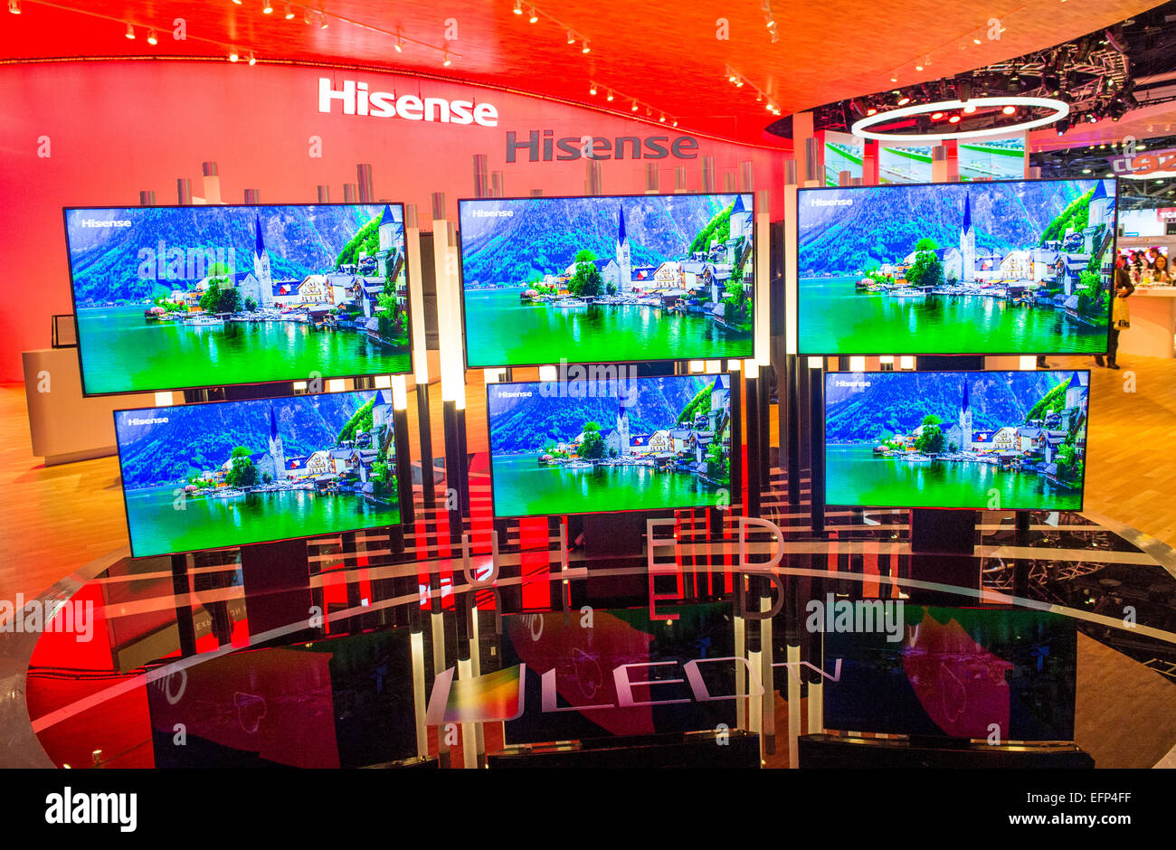 The Hisense booth at the CES show held in Las Vegas Stock Photo - Alamy