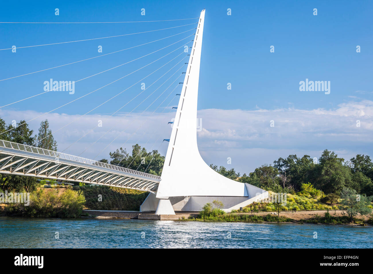 The Sundial Bridge at Turtle Bay. Redding, California, United States ...