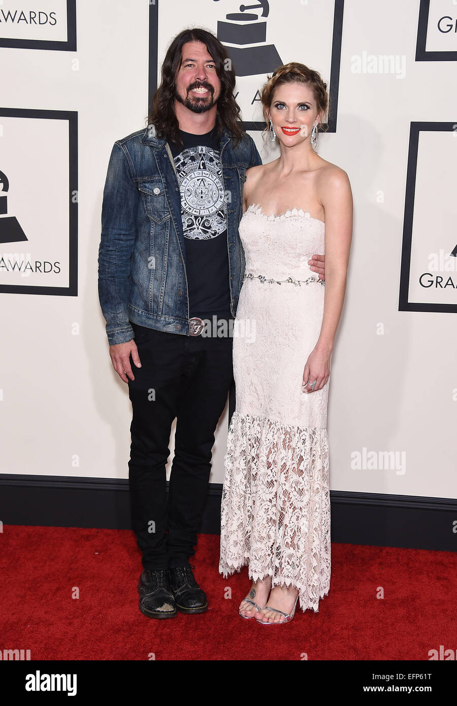 Los Angeles, California, USA. 8th Feb, 2015. Dave Grohl & Jordyn Blum ...