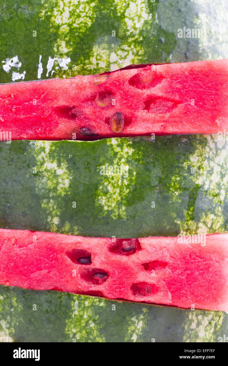 slice of fresh red watermelon isolated on white Stock Photo - Alamy